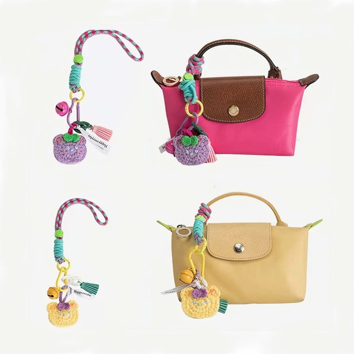 Longchamp Bear Bag Charm – L&S LEATHER