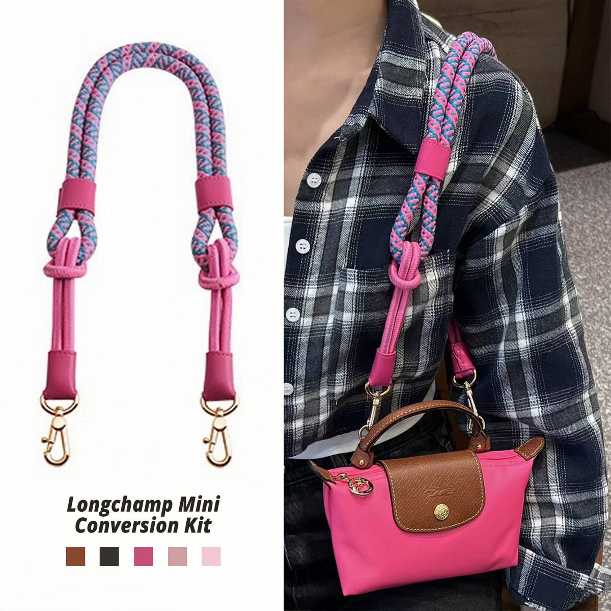 Bag Strap Conversion Kit for Longchamp Mini - DIY Colorful Straps – L&S ...