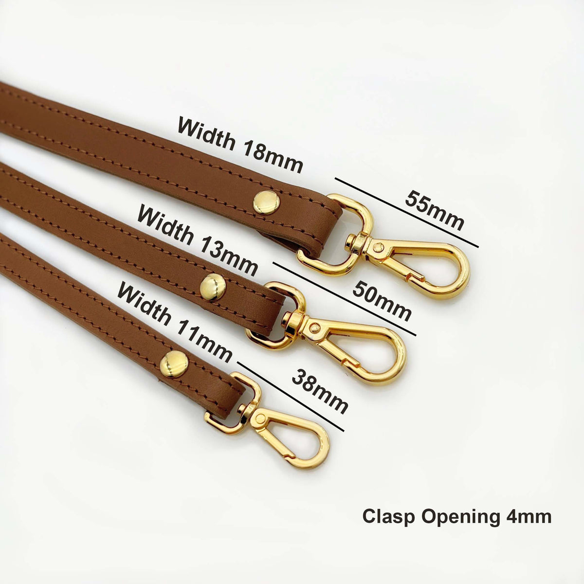 Adjustable Leather Bag Straps - Brown | Quality Bag Accessories – L&S ...