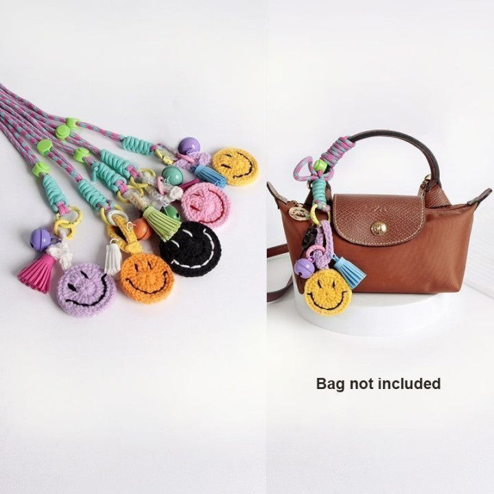 Longchamp Bag Charms - Mini Pendants with Smiley Face Accent – L&S LEATHER