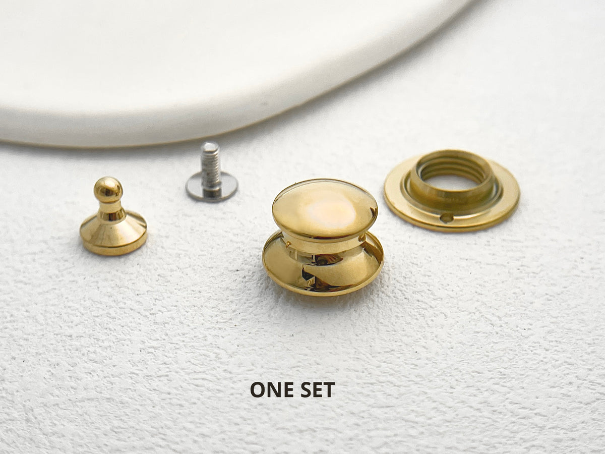 Polished Stainless Steel Spring Lock | Gold/Silver | Leather Crafting ...